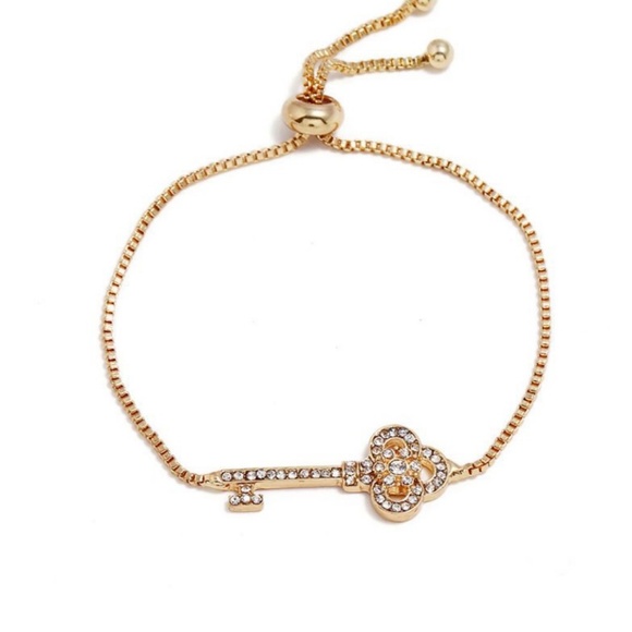 Jewelry | Gold Key Bracelet | Poshmark